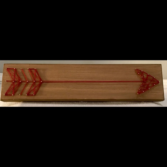 Wall Decor | Custom Red Arrow Wall Art | Poshmark